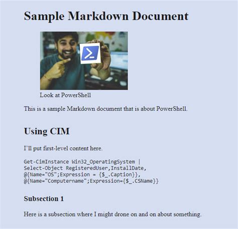 more pandoc and powershell possibilities buttondown
