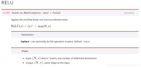 Pytorch的relu函数pytorch Relu Csdn博客