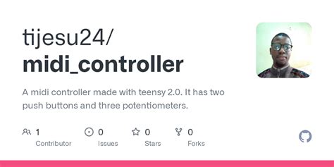 GitHub Tijesu24 Midi Controller A Midi Controller Made With Teensy 2