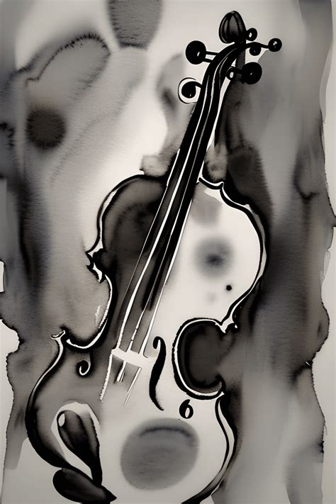 Violin With Strings · Creative Fabrica