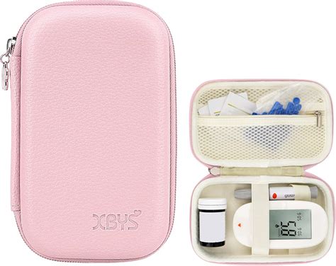Linpr Hard Shell Diabetic Monitor Case Glucose Meter Kit