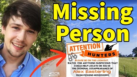 The Disappearance Of Alex Easterling Explained And The Private Investigator Origins Youtube