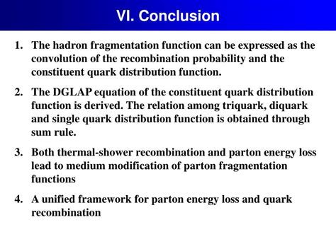 ppt modified fragmentation function from quark recombination