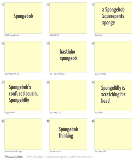 Spongebob Drawception