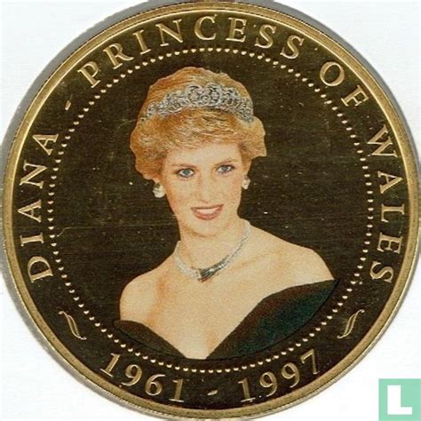 Cookeilanden 1 Dollar 2007 Proof Type 14 10th Anniversary Death Of Princess Diana Km