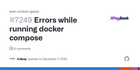 Errors While Running Docker Compose · Issue 7249 · Ever Coever Gauzy · Github