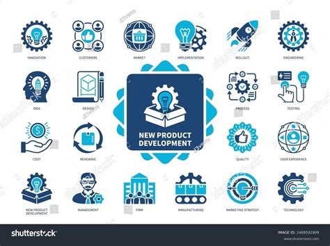 New Product Development Icon Set Rollout Stock Vector Royalty Free 2469592909 Shutterstock