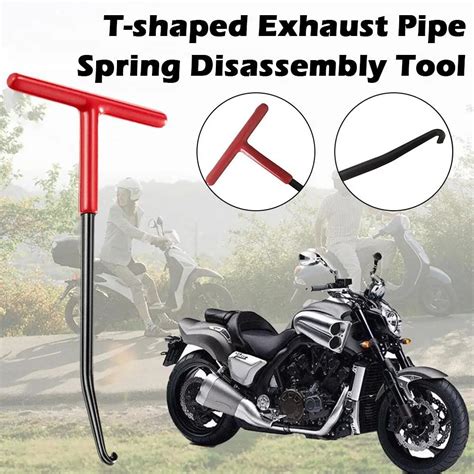 Jual Motorcycle Exhaust Spring Hook T Shaped Handle Exhaust Pipe Spring