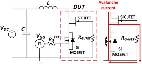 Sic Cascode Jfet In Uis Test Circuit And Current Path In Uis Download Scientific Diagram
