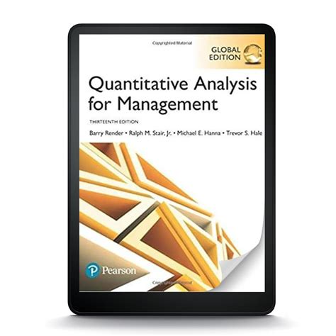 quantitative analysis for management 13th global edition for a