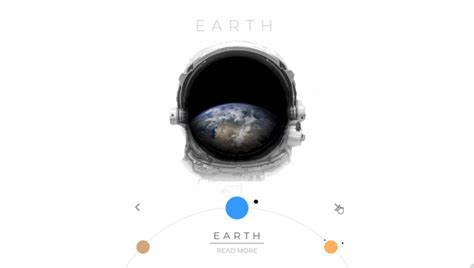 Mobile Planet Gallery Using Html Css And Js Animejs Coding Torque