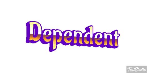 Dependent Word Animated  Logo Designs