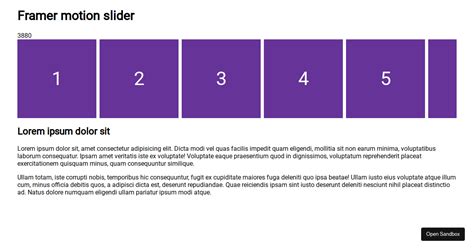 Framer Motion Slider Forked Codesandbox