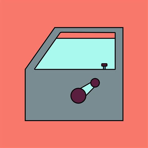 플랫 아이콘 디자인 컬렉션 자동차 문 벡터 Eps Ai Uidownload