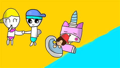 Unikitty And Lachlan Sleeping Together By Cuteyoshilover On Deviantart
