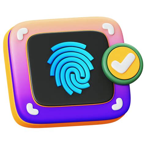 3d Model Finger Print Authentication 3d Icon Vr Ar Low Poly Cgtrader