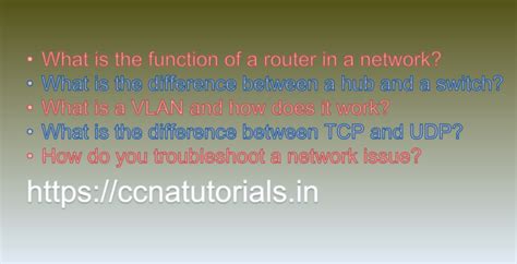 CCNA Sample Questions Set CCNA TUTORIALS