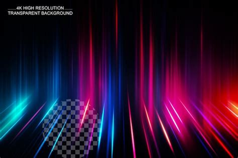 Premium Psd Animation Technology With Multicolored Light Vertical