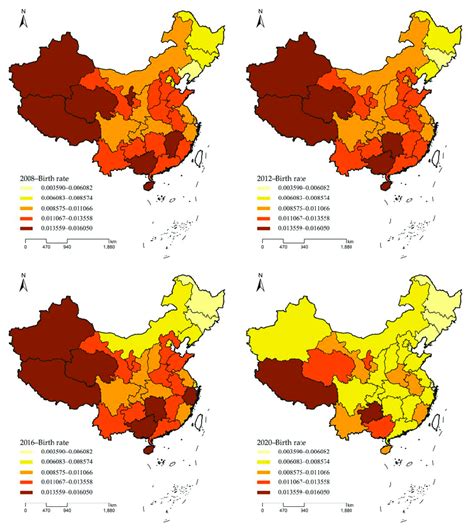 Spatial And Temporal Evolution Of Population Growth These Maps