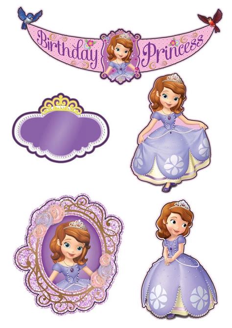 Pinterest Sofia The First Birthday Cake Birthday Stickers Princess Sofia Party