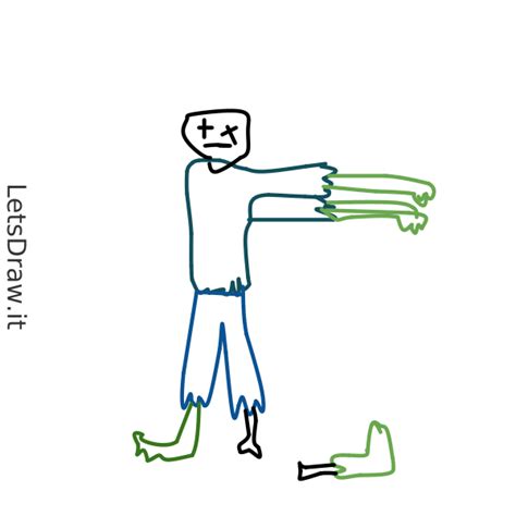 How To Draw Zombie 9r4gf1spk Png LetsDrawIt