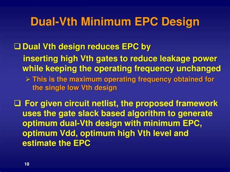 Ppt Dual Threshold Voltage Design Of Sub Threshold Circuits Powerpoint Presentation Id2149140
