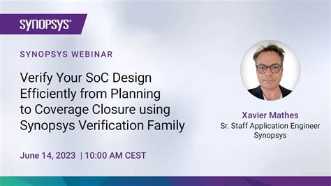 Synopsys Inc On Linkedin Verify Your Soc Design Efficiently From