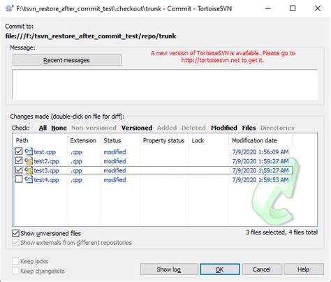 Partial Commits With Tortoisesvn Lukes Blog