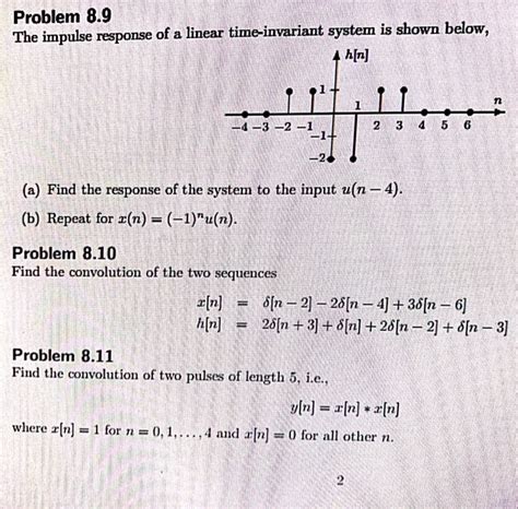 Solved The Impulse Response Of A Linear Time Invariant Chegg