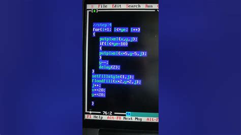 Graphics Program In C Language Graphicsh Border Draw Status ️ Coding Shorts Youtube