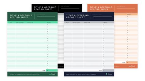 Tithe And Offering Record Sheet Printable Printable Templates Hub