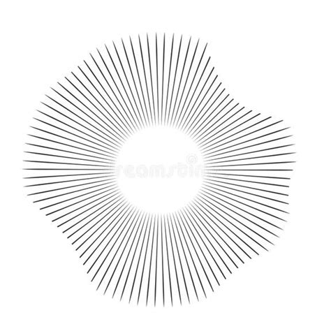 Concentric Audio Rhythm Line Radial Circle Sound Wave Dynamic Set Radial Signal Pulse Or