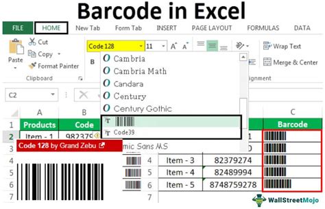 How To Create Barcode In Excel