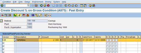 sap mm pricing conditions