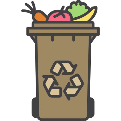 Garbage Can Generic Outline Color Icon