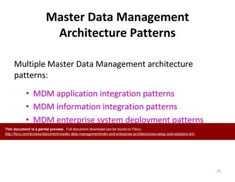 Master Data Management Mdm And Enterprise Architecture Ea Setup