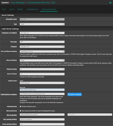 GraymanRe Deploying OpenVPN On PfSense Using LDAP