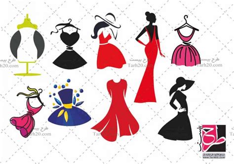 مجموعه وکتور و لوگو پوشاک زنانه طرح 20