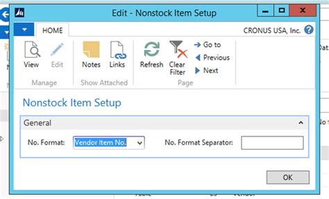 Create And Manage Nonstock Items In Microsoft Dynamics NAV