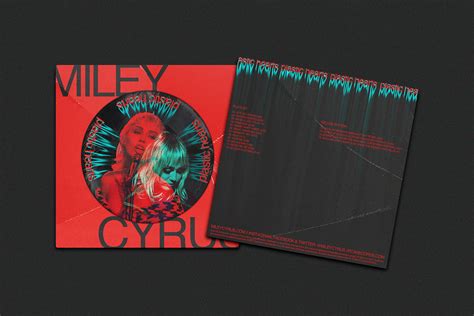 Concept Vinil Record Miley Cyrus Plastic Hearts Behance