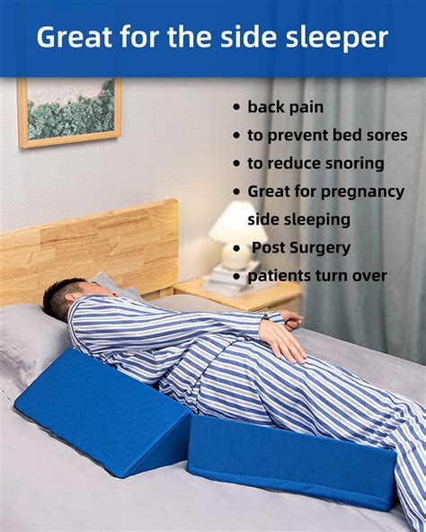 Fanwer Positioning Wedge Pillow For Side Sleeping 3 In 1 40 Degree
