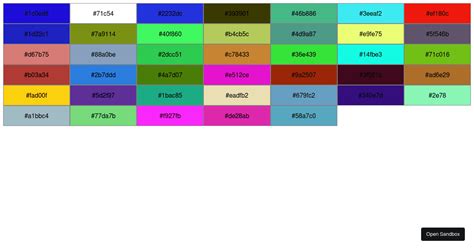 Cesanag React RandomColor Codesandbox