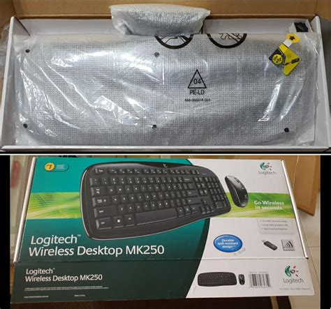 original logitech mk250 wireless desktop mouse gaming keyboard