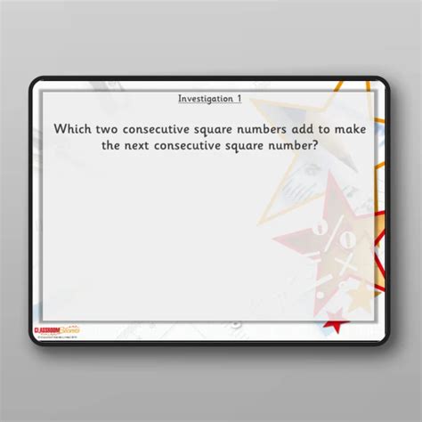 Year 6 Square Numbers Investigation Resource Classroom Secrets