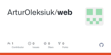 Github Arturoleksiuk Web