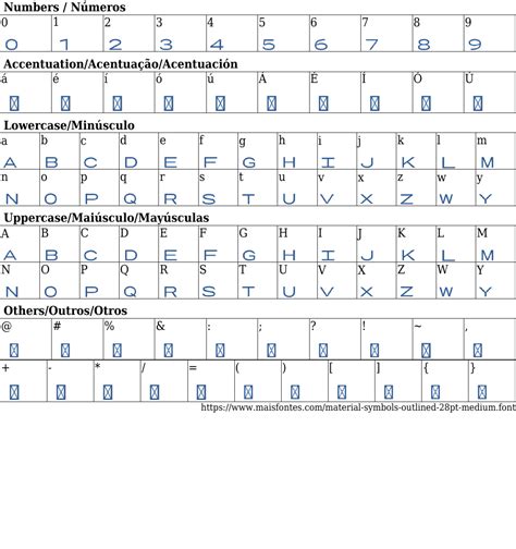 Material Symbols Outlined 28pt Medium Free Font Download Maisfontes