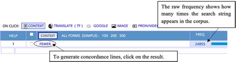 result page from the corpus query download scientific diagram