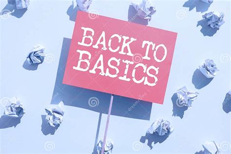 conceptual display back to basics internet concept return simple