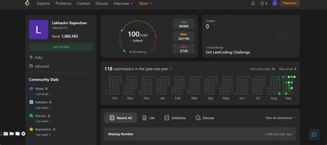lekhashri rajendran on linkedin leetcode codingjourney datascience