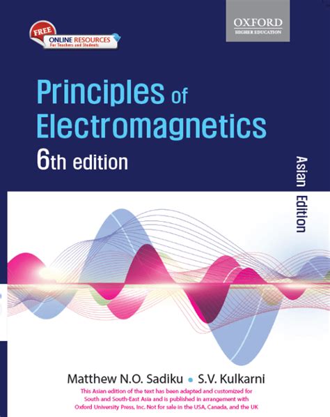 Principles Of Electromagnetics Indian Edition Matthew Book Store Near Me